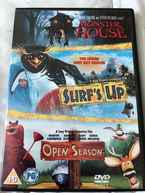 SURF'S UP / Monster House / Open Season (DVD, 2008, 3-Disc Set) £3.82 ...