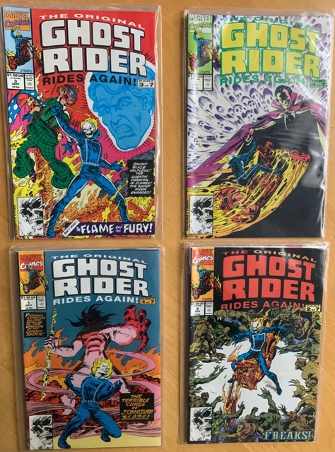 THE ORIGINAL GHOST RIDER RIDES AGAIN: Complete 7 issue MARVEL Comics ...