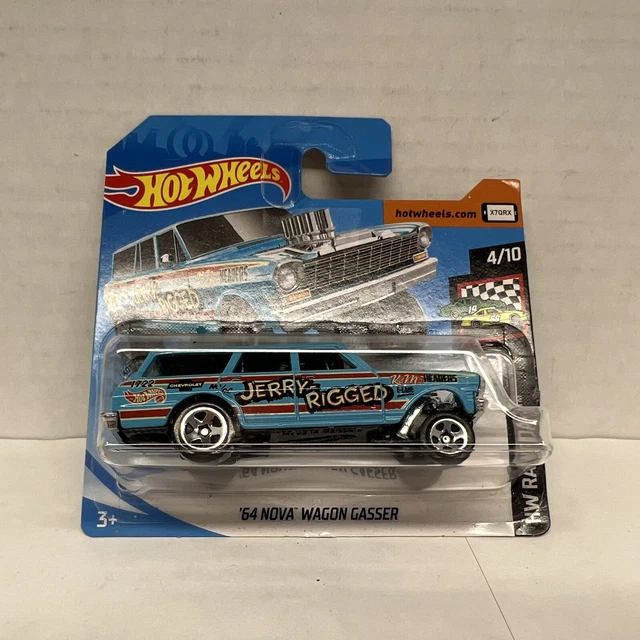 2019 HOT WHEELS ~ '64 Chevy Nova Wagon Gasser ~ Jerry Rigged ~ Short ...