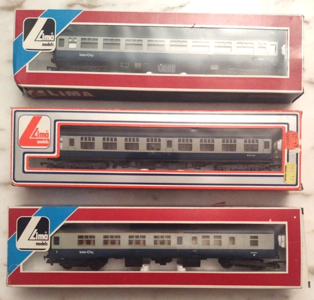 THREE VINTAGE BOXED Lima Model Train Carriages £21.49 - PicClick UK