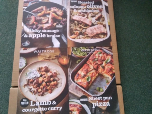 6 WAITROSE FOOD Recipe Cards October 2025 £4.99 - PicClick UK