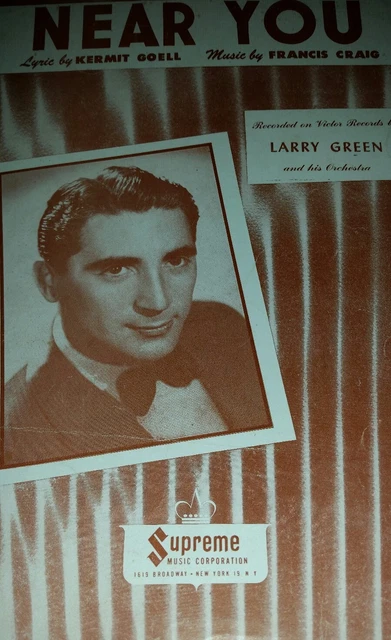 VINTAGE SHEET MUSIC Near You 1947 4 95 PicClick vintage-sheet-music-near-you-1947-4-95-picclick