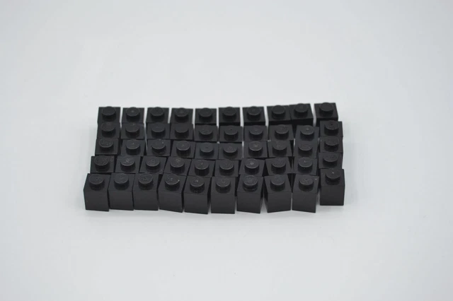 LEGO 50 X Basisstein Baustein Grundstein schwarz Black Brick 1x1 3005 ...