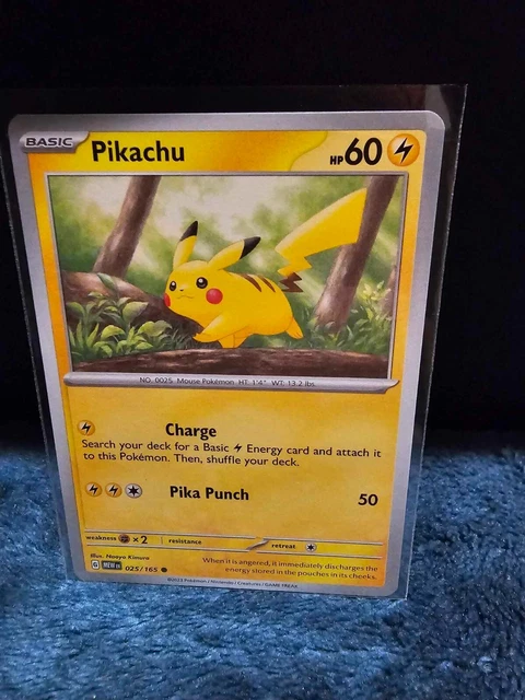 POKEMON TCG SCARLET & Violet Pokemon 151 Pikachu Non Holo 025/165 NM/M ...