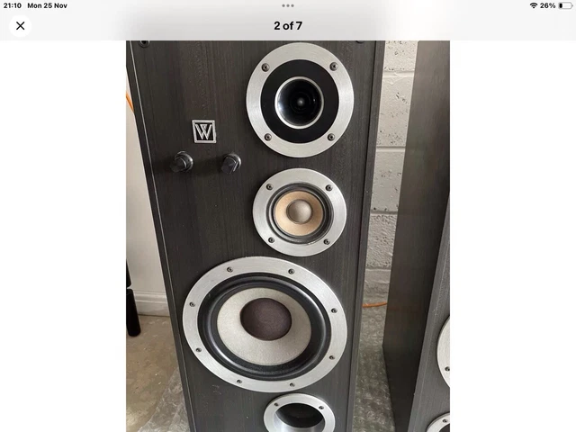 WHARFEDALE VANGUARD VINTAGE Speakers With Grills UNTESTED £70.00 ...