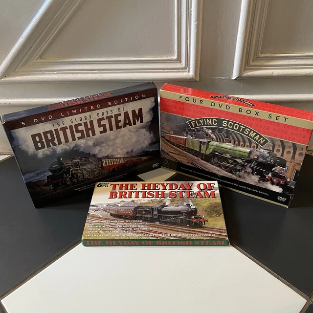 TRAIN RAILWAY DVD Boxset Bundle Glory Days British Steam, Flying ...