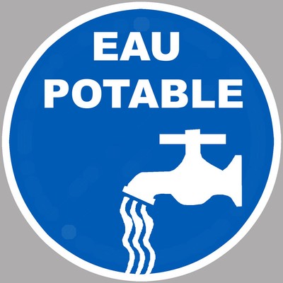 PICTOGRAMME EAU POTABLE - 20cm - Sticker/autocollant EUR 10,97 ...