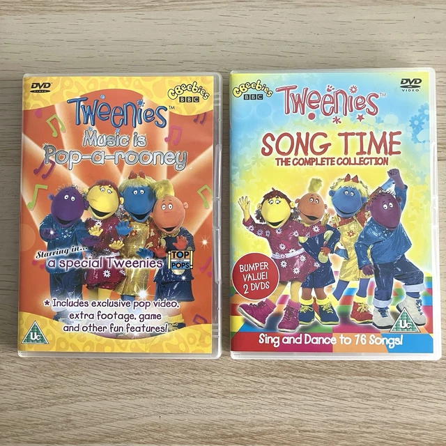 THE TWEENIES DVDS Music Is Pop-A-Rooney And Song Time: The Complete ...