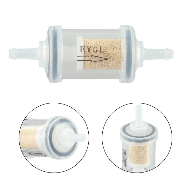 TRANSPARENT ABS PLASTIC fuel filter with washable copper filter element ...