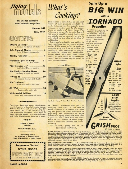 FLYING MODELS MAGAZINE #359 GD 1967 Low Grade £1.97 - PicClick UK