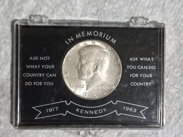 1917-1963 J F Kennedy 35th President USA Silver Half Dollar Coin (Two ...