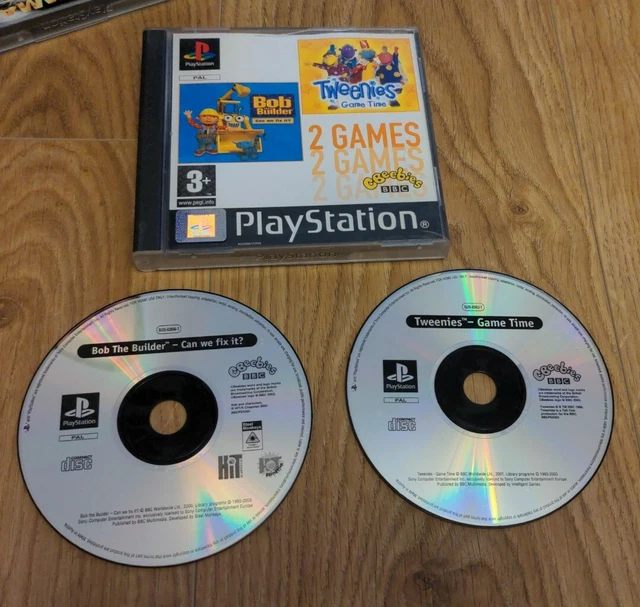 CBEEBIES BOB THE Builder & The Tweenies Playstation 1 PS1 Game Double ...