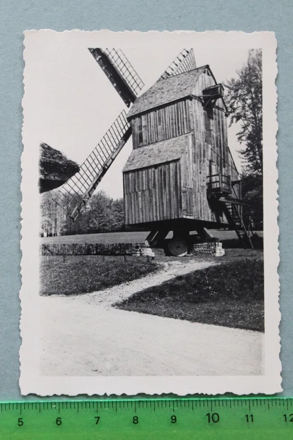 FOTO PHOTO 260003 WW2 WK2 Windmühle Mühle windmill Holz mill ...