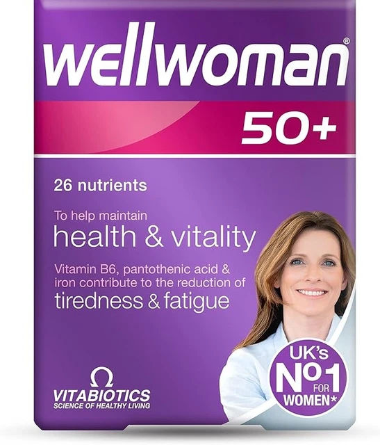 MULTIVITAMIN TABLETS FOR Women Over 50 Years(Pack of 1), Wellwoman £8. ...