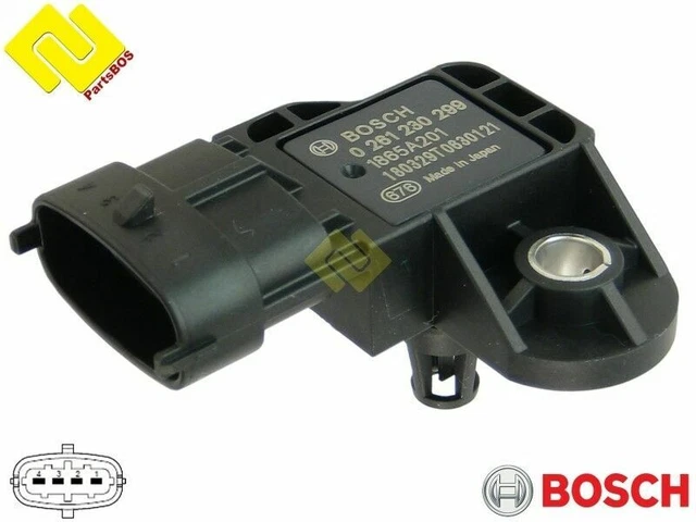 BOSCH 0261230299 INTAKE MANIFOLD PRESSURE SENSOR MAP 0261230333,1751185 ...