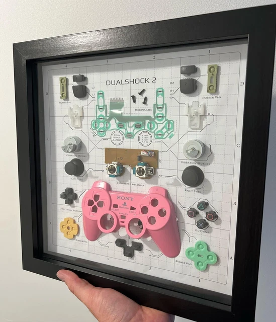 SONY PLAYSTATION DUALSHOCK 2 Controller Teardown in shadow box display Ps5 $200.00 - PicClick AU