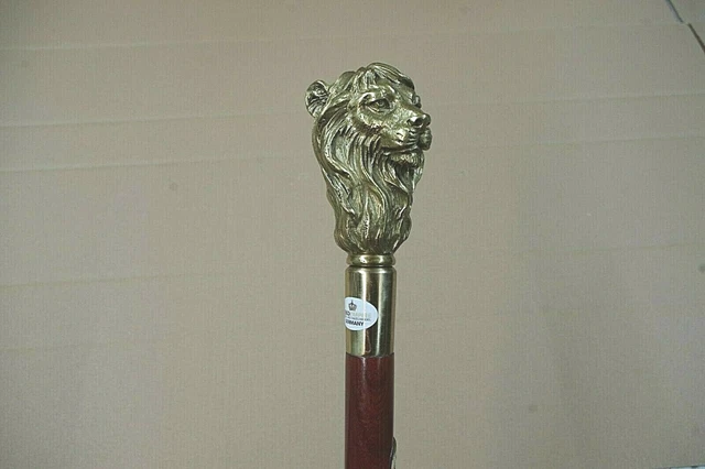 BÂTON DE MARCHE En Bois Noble Avec Lion 90 CM EUR 166,39 - PicClick FR