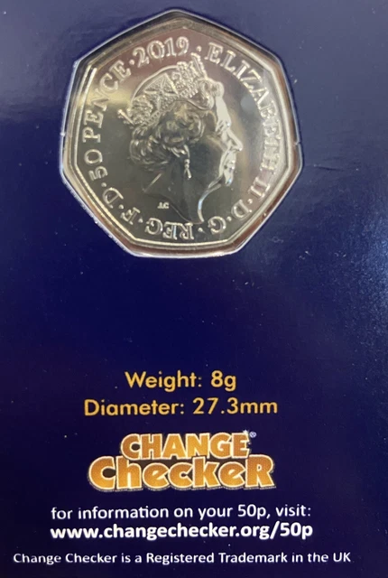 CHANGE CHECKER BRITANNIA 2019 50p New Pence Coin £5.00 - PicClick UK