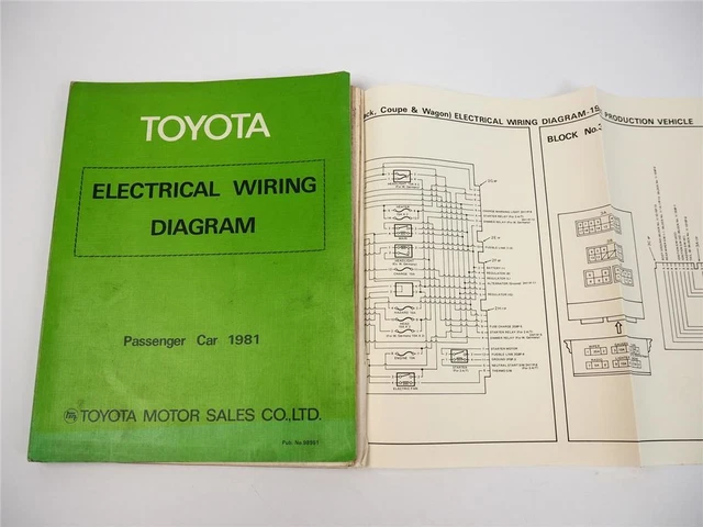 1981 TOYOTA SCHALTPLAN Elektrik electrical wiring diagram Starlet ...