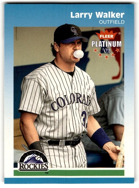 2002 FLEER PLATINUM Larry Walker #9 Rockies du Colorado EUR 1,66 ...