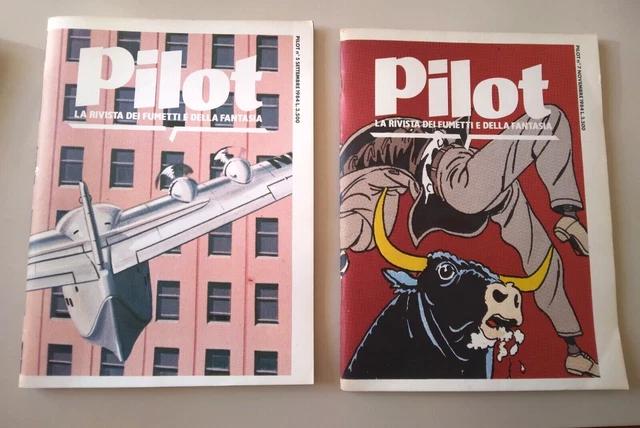 RIVISTA A FUMETTI PILOT 1984 N .5 e N. 7 LAUZIER BILAL WOLINSKI CAZA ...