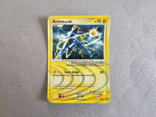 CARTE POKÉMON PLATINE - Arceus - AR6 Arceus PV70 - SECRETE Rare FR EUR ...
