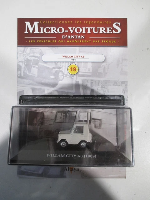WILLAM CITY A3 Micro Voitures d'Antan de 1969 ALTAYA N° 19 au 1/43 EUR ...