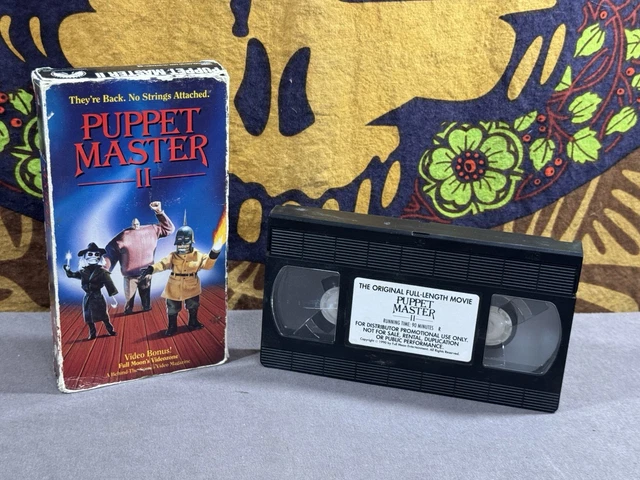 RARE PUPPET MASTER II 2 VHS Tape Horror Movie 1991 They're Back PROMO £31.59 - PicClick UK