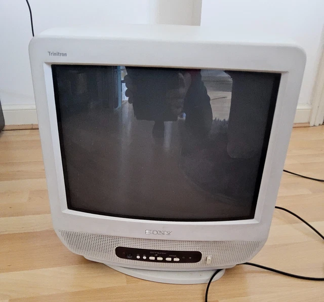 SONY TRINITRON PORTABLE CRT TV 14” inch. White £193.12 - PicClick UK