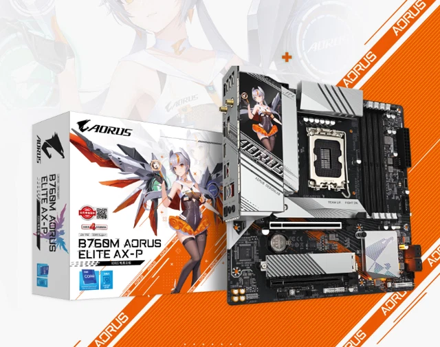 GIGABYTE B760M AORUS ELITE AX-P D5 LGA1700 socket for 12/13/14th Gen ...