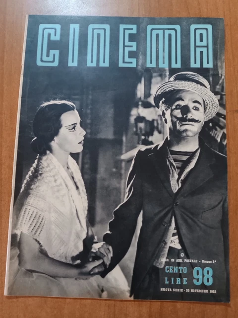 CINEMA 98 (1952) Charlie Chaplin e Claire Bloom, Corinne Calvet, Gloria ...