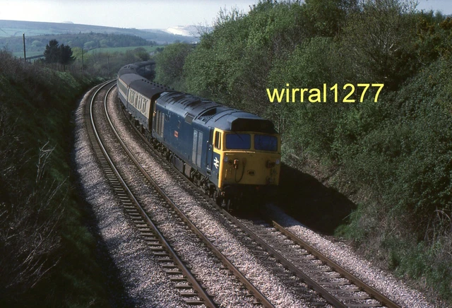 ORIGINAL RAILWAY SLIDE Class 50 50037 near Dinnaton 04.05.80 £4.75 ...