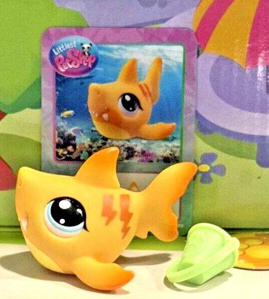 LITTLEST PET SHOP Lps G7 Outdoor Adventure Yellow Shark #42 As New ...