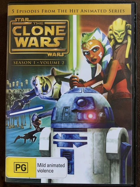 DVD: STAR WARS The Clone Wars - Season 1 | Volume 2 | 5 Episodes | Animated EUR 3,62 - PicClick FR