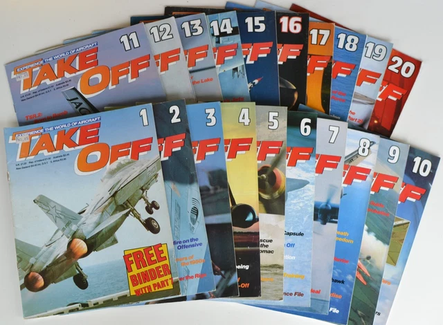 TAKE OFF AIRCRAFT Magazine Issues 1-20 in Volume 1 Folder. Good ...