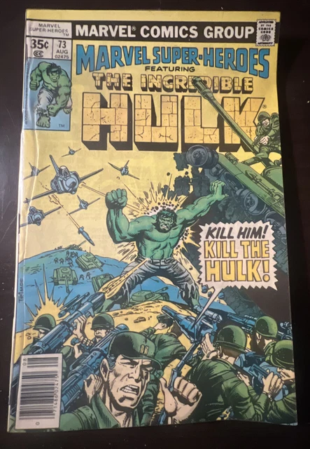 MARVEL SUPER-HEROES #73 The Incredible Hulk (1978 Marvel Comics ...