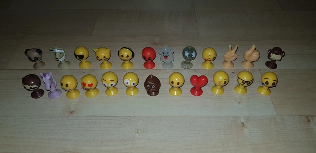 😍 ALDI 😎 24 EMOJI 💩 komplett Set 😘 Emojis 😋 Stikeez 2019 NEU 😊 ️ EUR 8 ...
