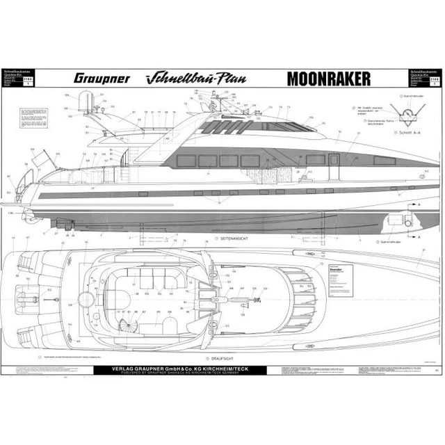 BAUPLAN MOONRAKER MODELLBAUPLAN EUR 21,95 - PicClick DE