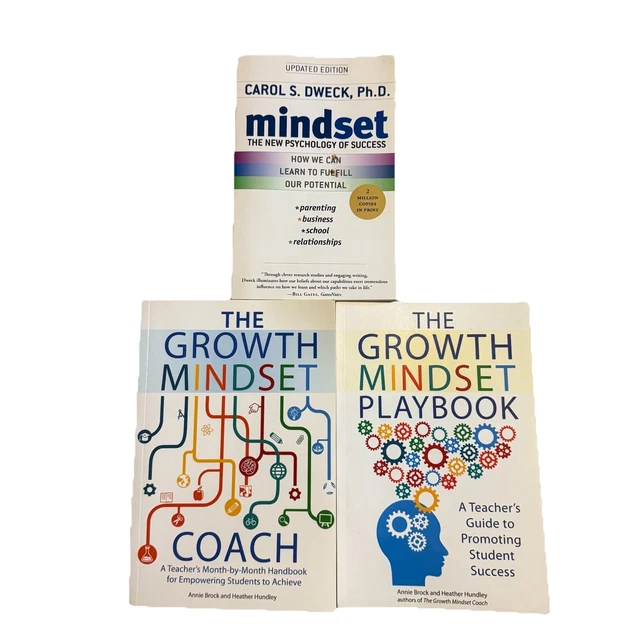 THE GROWTH MINDSET Book Set Coach Playbook Annie Brock Hundley Teacher ...