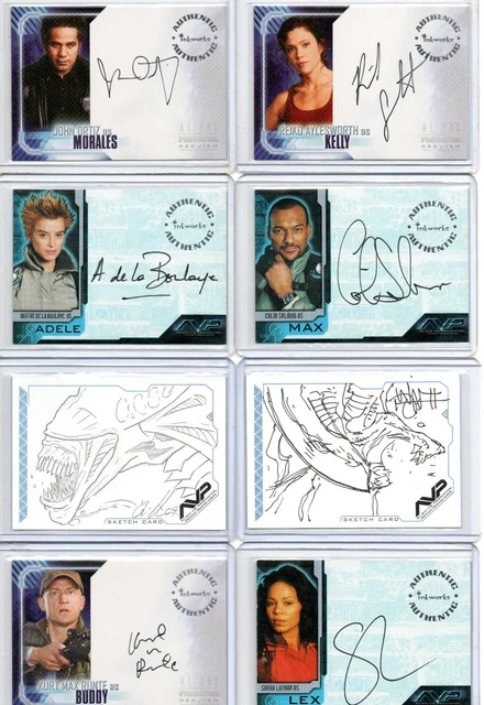 ALIEN PREDATOR AVP Autograph Sketch Costume And Dog Tag Card Selection ...