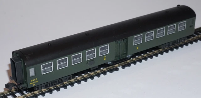 ROCO VOITURE B10T Sud Est (ex Ty) type Bruhat 2nde cl ep III SNCF N 1/ ...