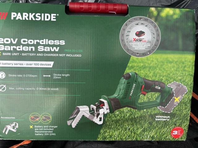 PARKSIDE 20V CORDLESS Garden Pruning Saw Brunch Cutter Sabre Saw £37.12 ...