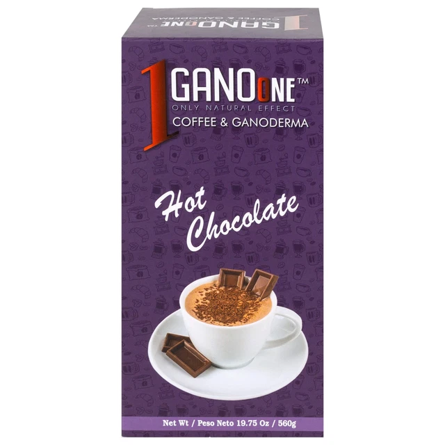 5 BOXES GANO One Hot Chocolate Ganoderma Prem. Free & Exp. Shipping £60 ...