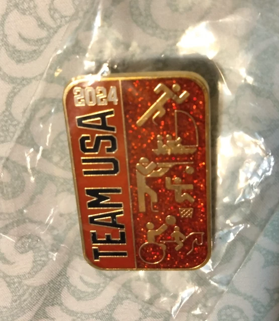 TEAM USA PARALYMPICS Olympic NOC PIn Paris 2024 Trader Button £11.41 ...