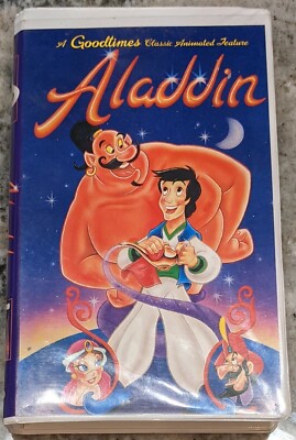 ALADDIN A GOODTIMES Classic Animated Feature VHS Clamshell £7.96 ...