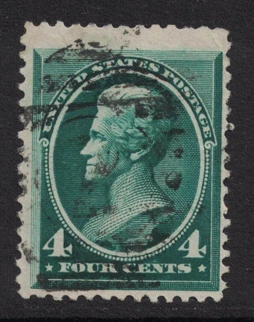 SCOTT 211- USED- 4c Andrew Jackson- American Bank Note Company, 1883 ...