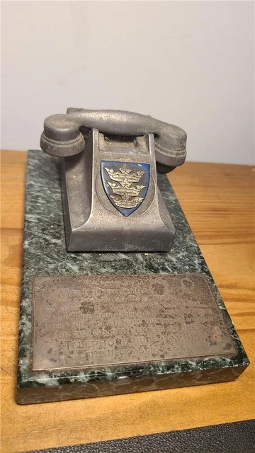 1954 MODEL TELEPHONE Souvenir Given to Assistant Postmaster General D ...