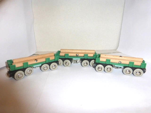 BRIO 33696 - Langholzwagen - 3x verfügbar - gebraucht - je 4 Teile ...