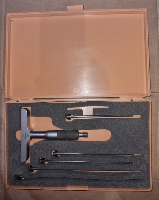 MITUTOYO 0 - 6" Imperial Depth Micrometer Guage No.129-132 DMC4-6 Mic ...