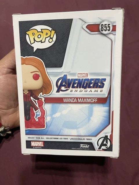 FUNKO POP! MARVEL #855 Wanda Maximoff Glows Pop In A Box Exclusive W ...